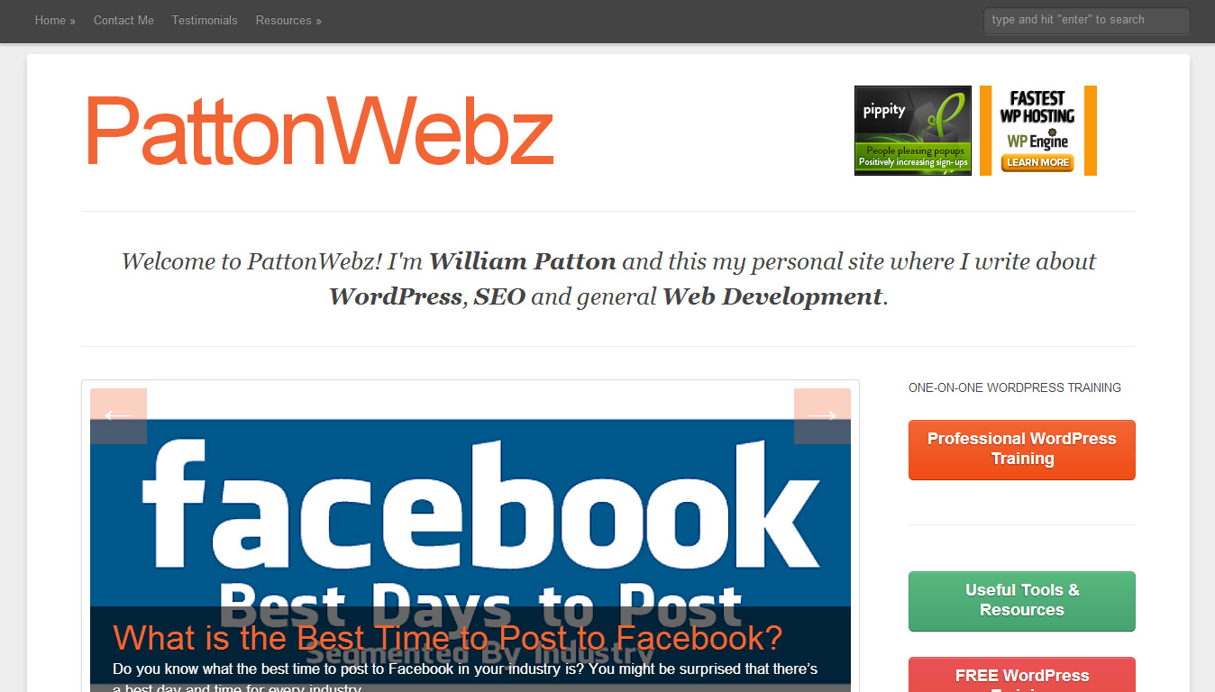 William Patton - WordPress Developer - PattonWebz